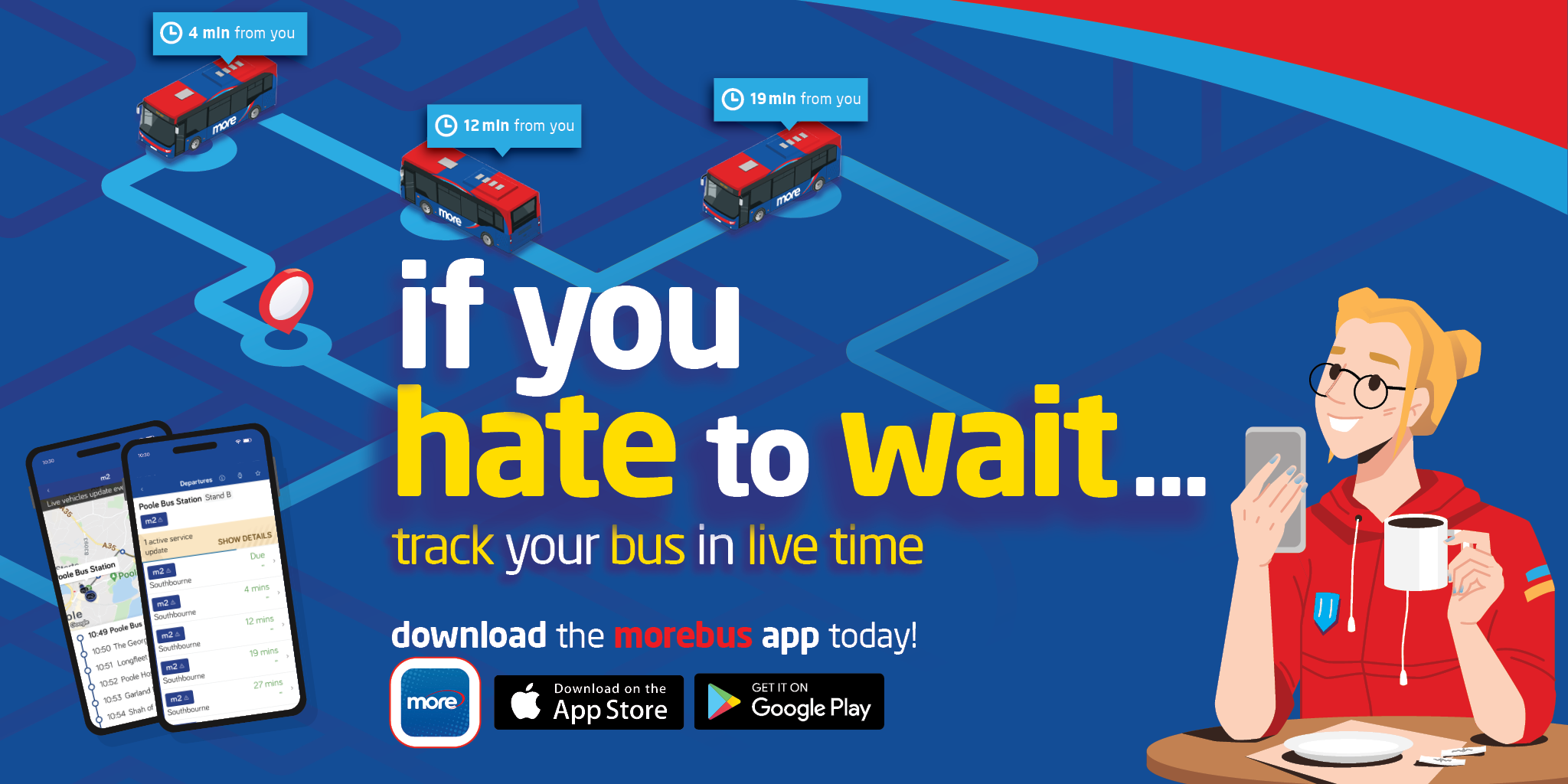 Say goodbye to waiting and track your bus live! - morebus