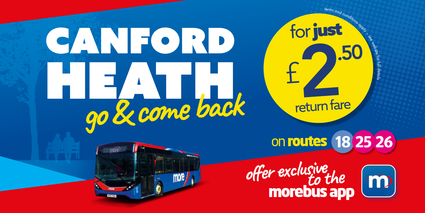 Canford Heath £2.50 return fare offer extended! - morebus
