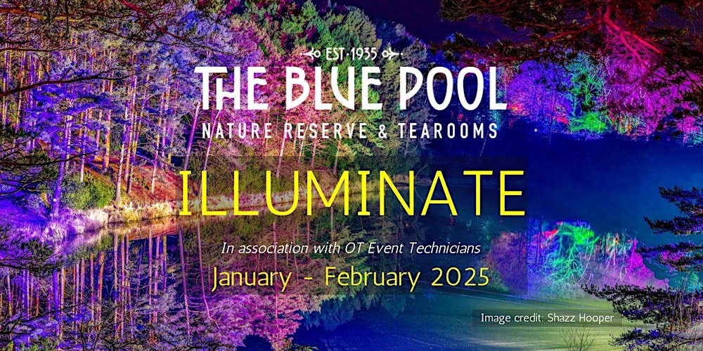 Illuminate at the Blue Pool - morebus