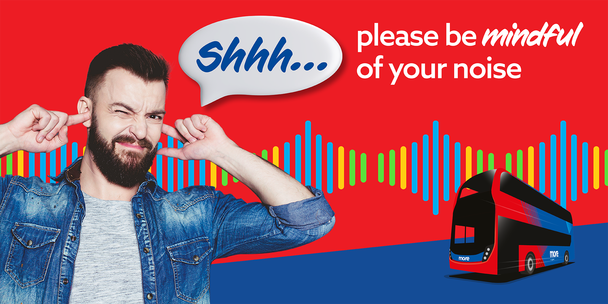 Ssshhhh! A reminder to be mindful... - morebus