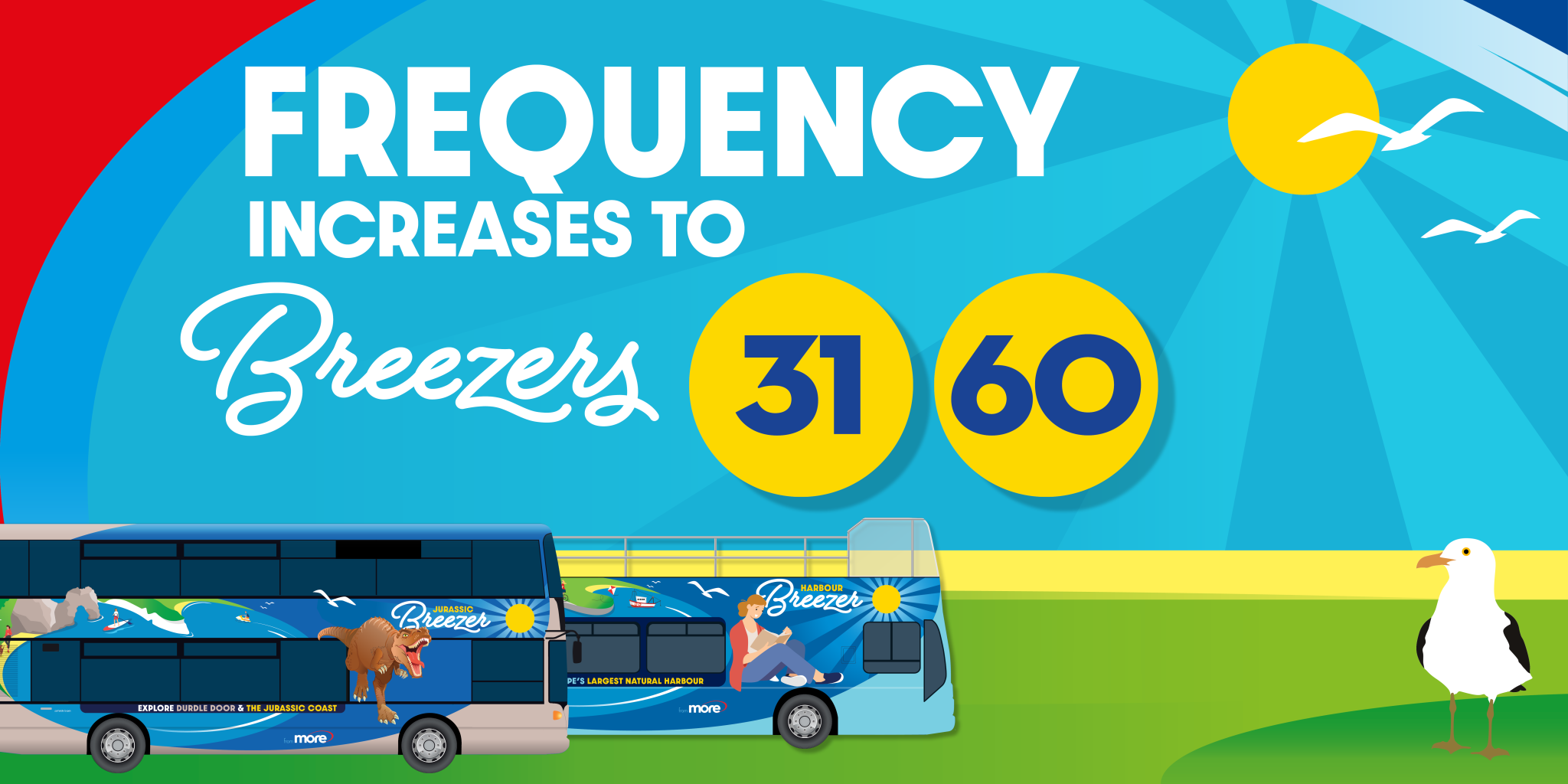 Frequency increases to Breezers 31 & 60 - morebus