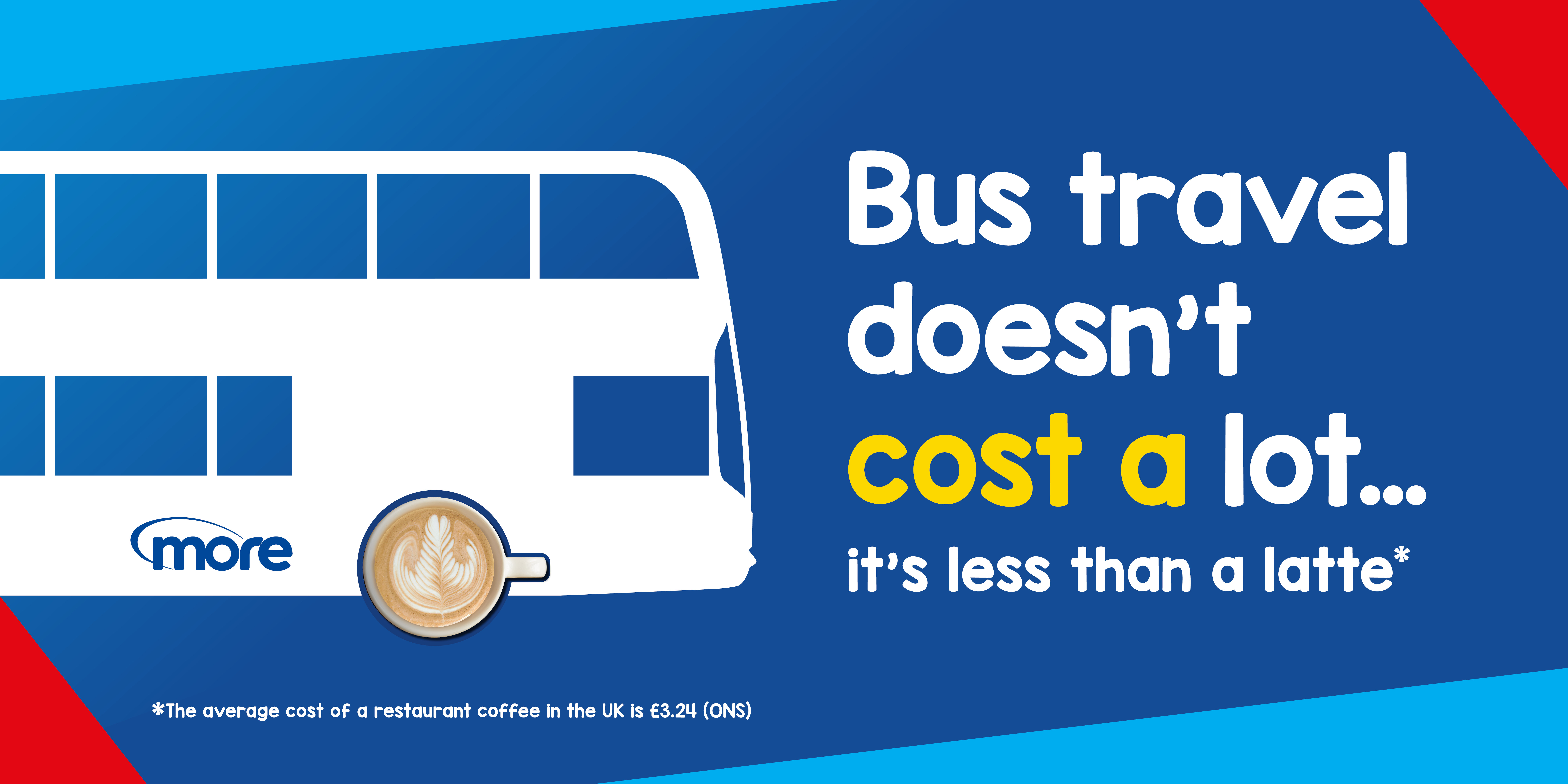 Bus travel doesn't cost a lot... - morebus